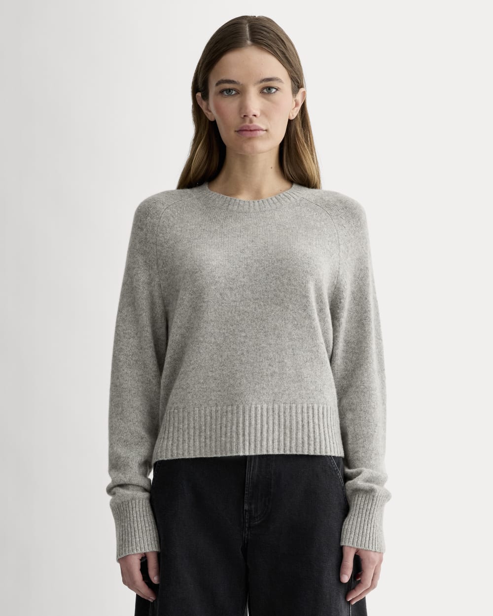 EVERLANE Everlane Cashmere Boxy Crew Neck Sweater